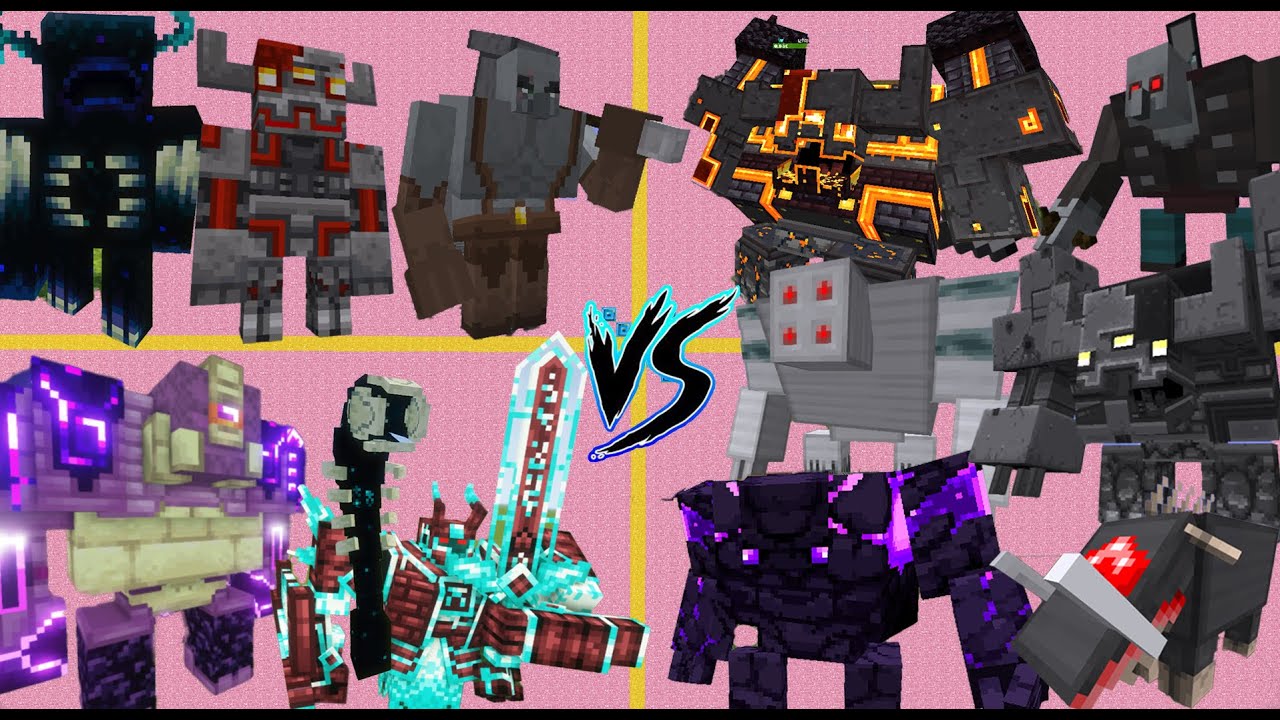 All Bosses battles Minecraft Part 4 - YouTube