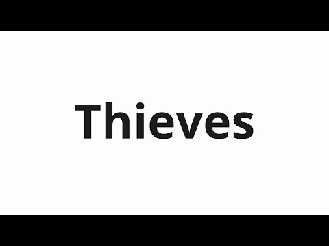 Thieves nasıl telaffuz edilir