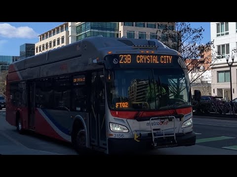 WMATA Metrobus 2018 New Flyer XN40 3156 On Route 23B - YouTube