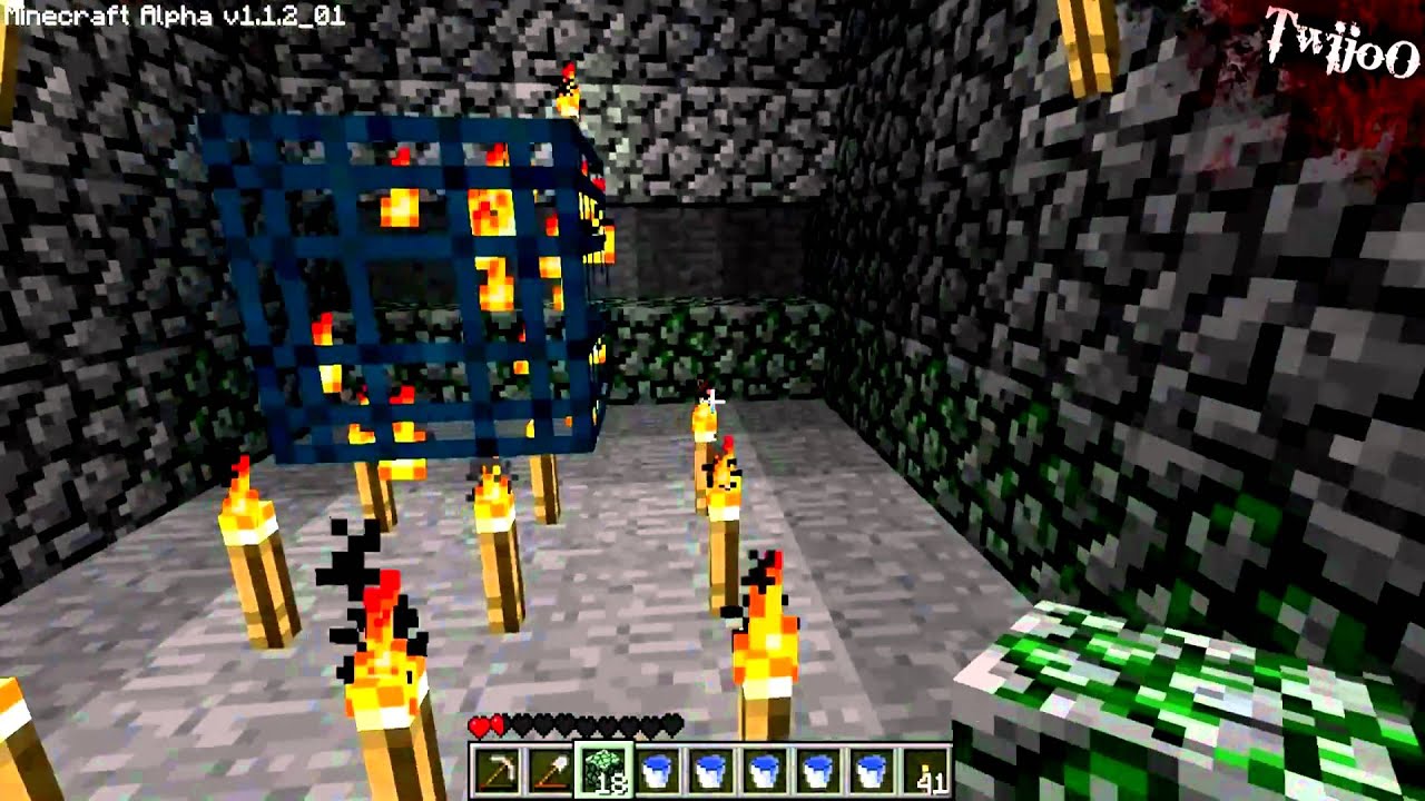 MineCraft - Mob Spawner Trap | Monster / Spider / Zombie / Skelington - YouTube