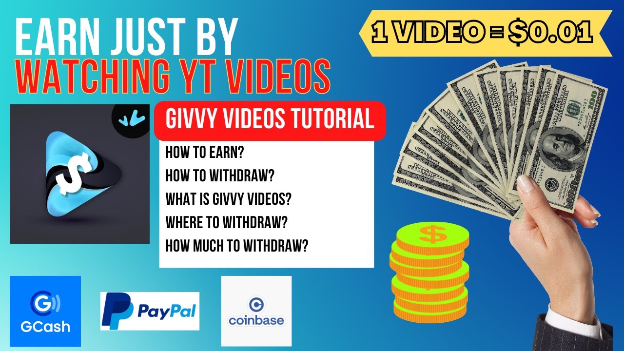 Watch Givvy Videos to Earn Money Onlline | Earn Money Just by Watching ...