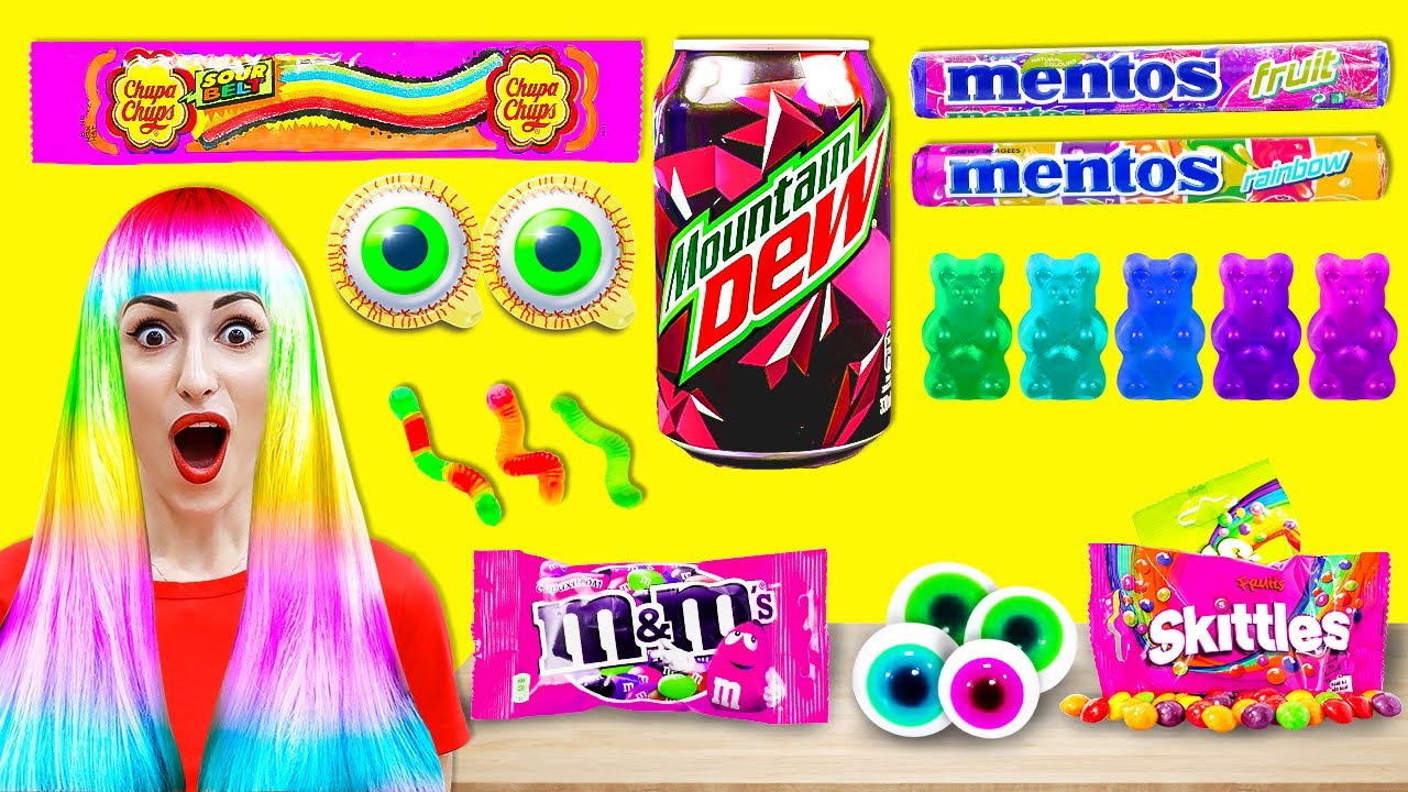 BEST RAINBOW FOOD IDEAS | RAINBOW CANDY TRICKS AND HACK EVERYONE SHOULD ...