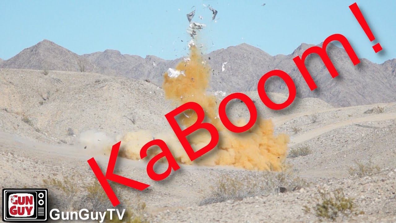 Blowing stuff up in the desert - BOOOOOM! - YouTube