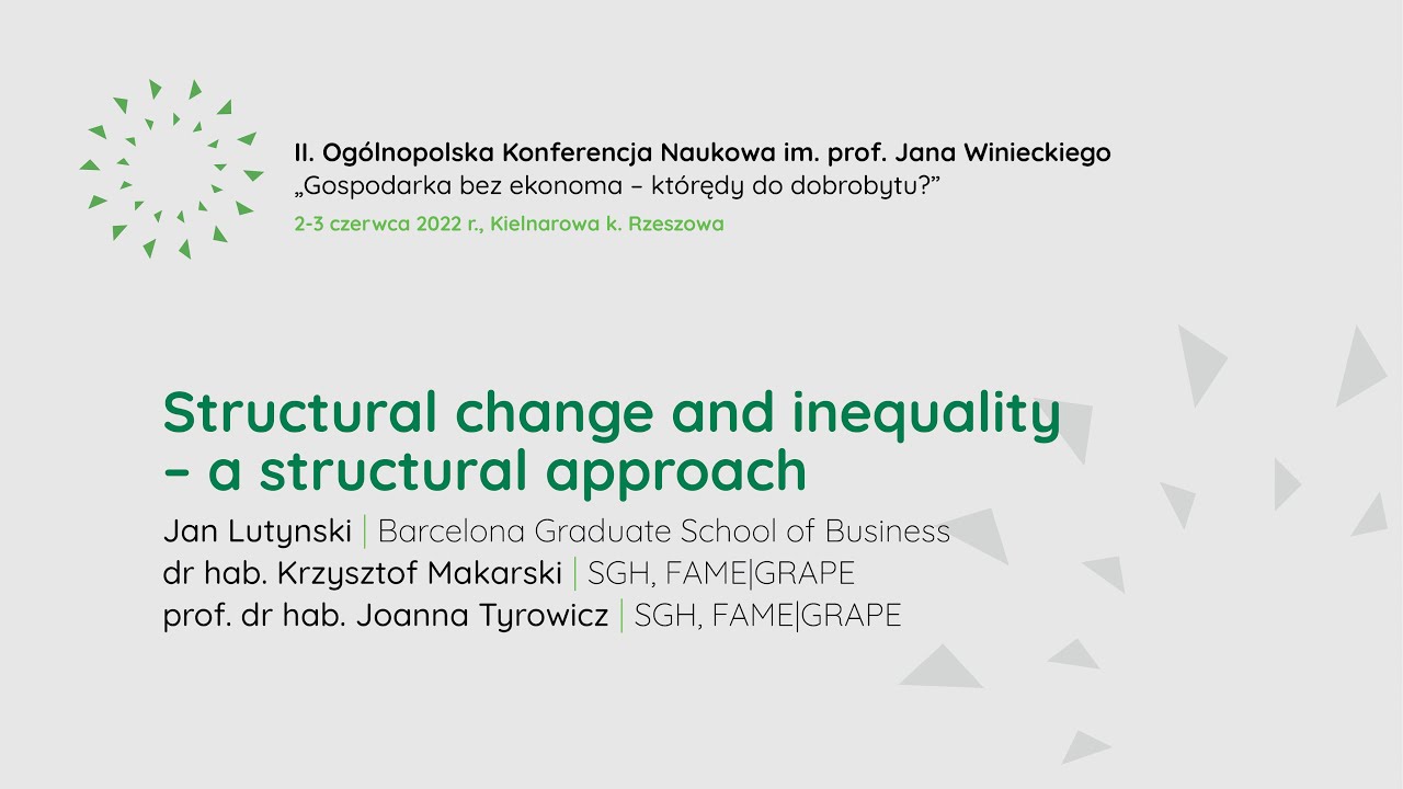 Structural change and inequality – a structural approach - YouTube