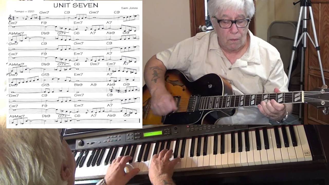 Unit Seven - guitar & piano Jazz cover ( Sam Jones ) Yvan Jacques - YouTube