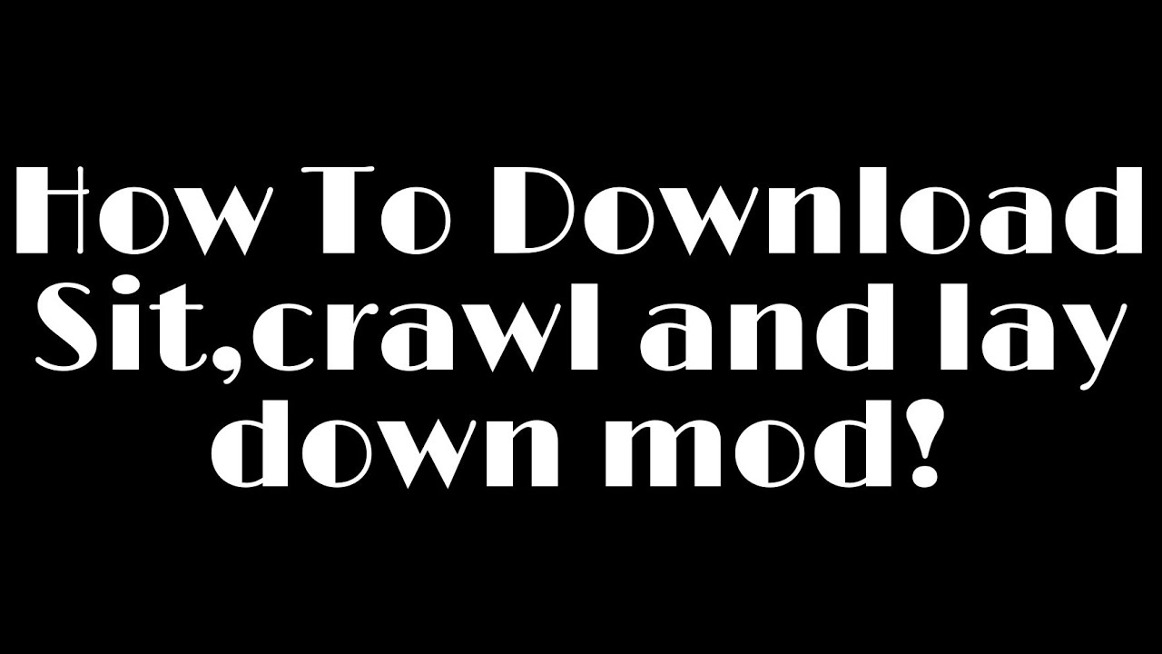 How to Download Sit, crawl and lay down mod in Mcpe 1.17+!||Tutorial ...