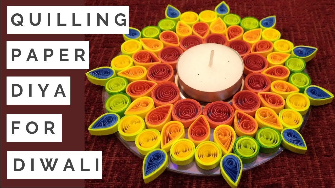 Diya decoration ideas for diwali | DIY Quilling paper diya for Diwali ...