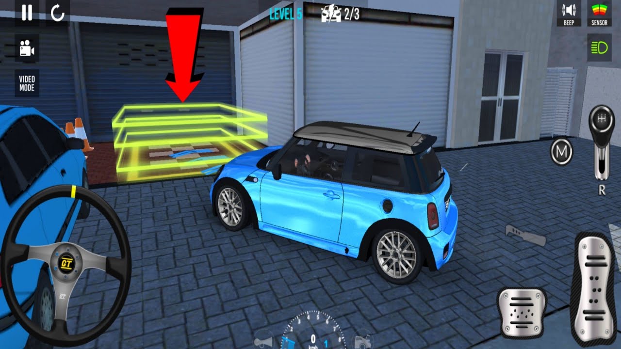 City Parking Level 5 - 11 With MINI Cooper - City Car Parking 3D - YouTube