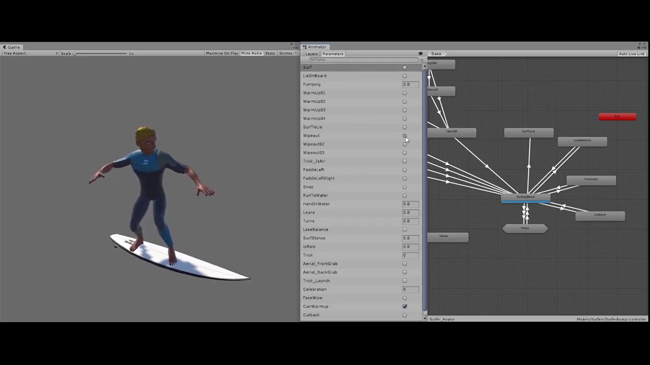 Surf Animations Unity - YouTube