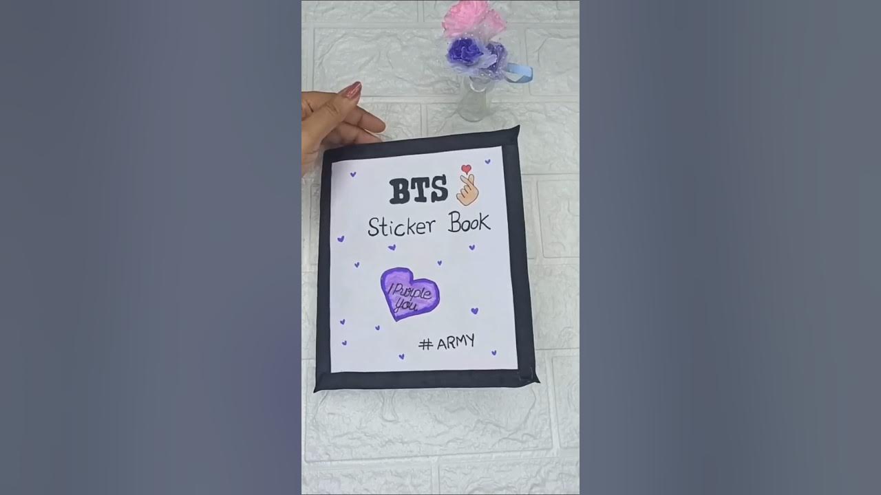 ARMY Alert! 💜 Make Your Own BTS Stickers at Home! 😱 #kpop #kpopart #bts ...