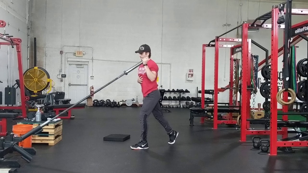 Split Stance Landmine Press w/ Coil - YouTube