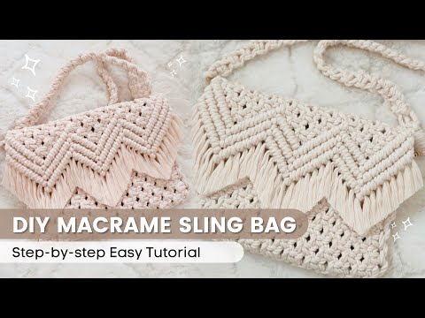 15 Beautiful Macrame Bag Tutorials by Knot Just Ju | Macrame for Beginners