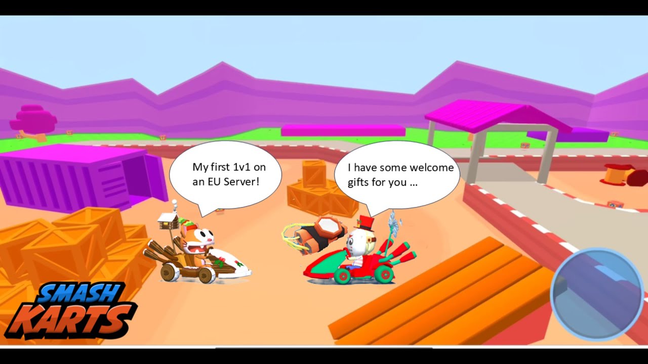 Smash Karts: 1v1 TsarAtomicBombRussia on 6 Rounds (Target 3) Gravel Pit ...
