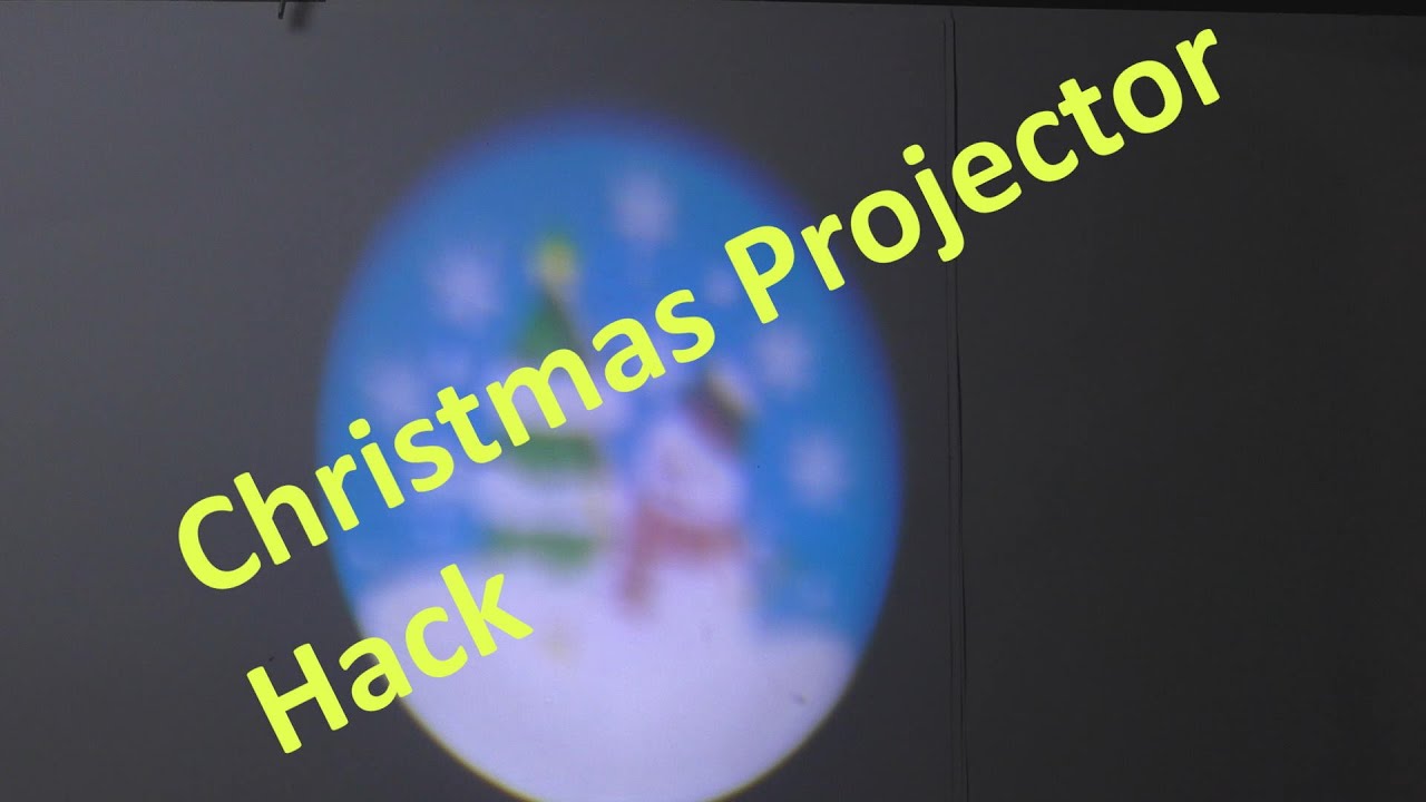 A wee modification (hack) of a Christmas projector. - YouTube