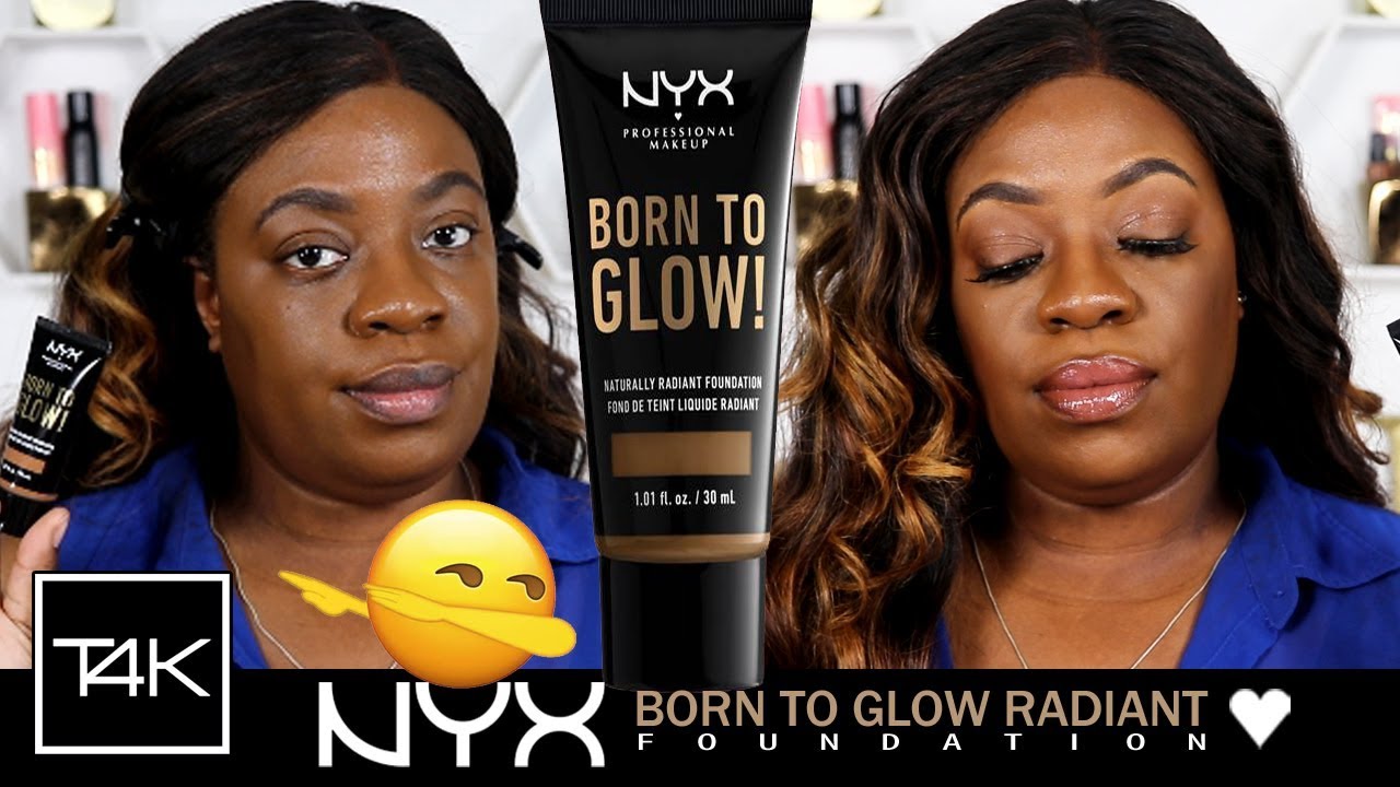 New! Nyx Born to Glow foundation Review - YouTube