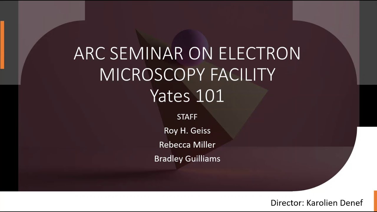 ARC Seminar Series: Electron Microscopy at the ARC - YouTube