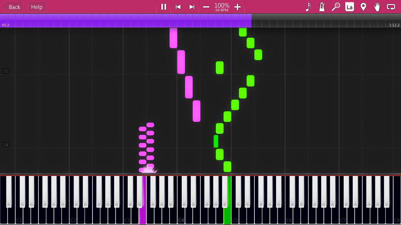 J.S. Bach - Invention No. 4 in D Minor (BWV 775) [Synthesia Tutorial ...