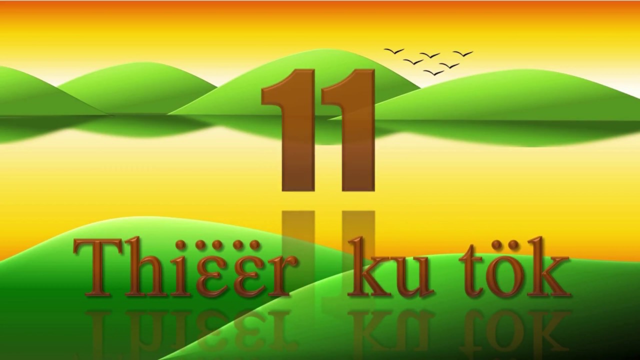 Learn Counting in Dinka Language for kids from 1 to 20 - YouTube