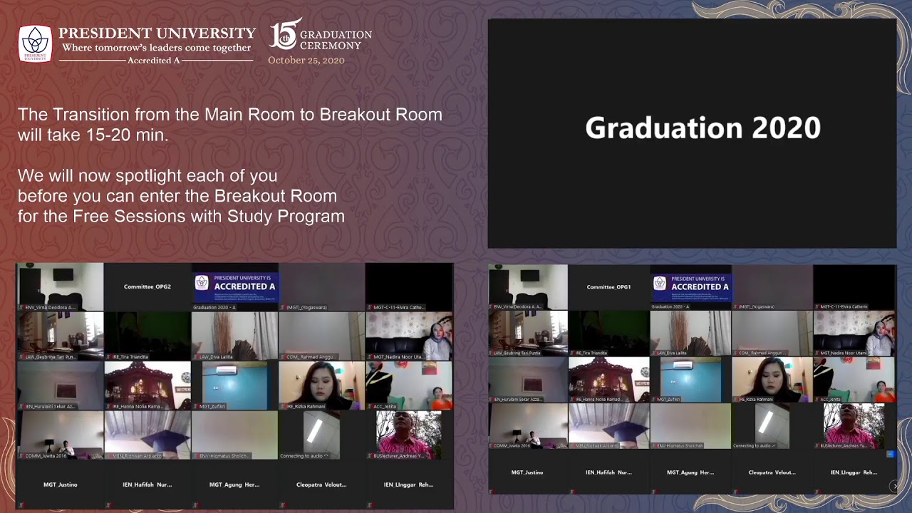 President University Graduation Ceremony 2020 Live Stream - YouTube