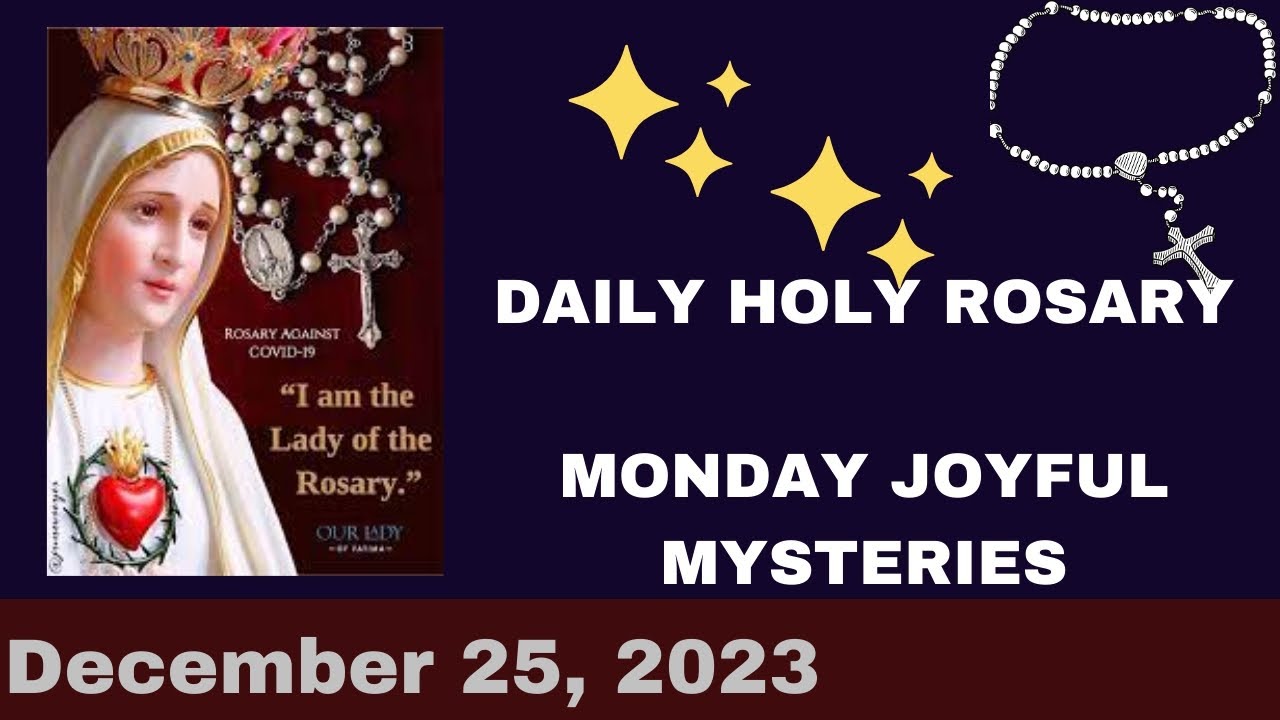 Daily Holy Rosary - Monday 25th December - Joyful Mysteries - YouTube