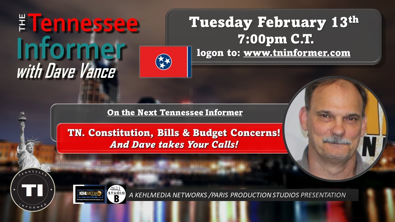 🎙️Dave Talks Tennessee Constitution, Bills & Budget Concerns, AND Dave ...