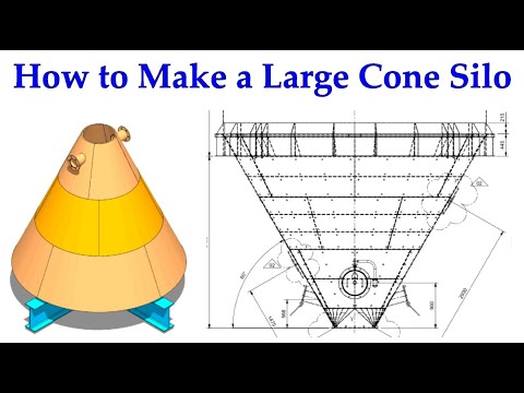 How to make a Large Cone, Silo. - YouTube