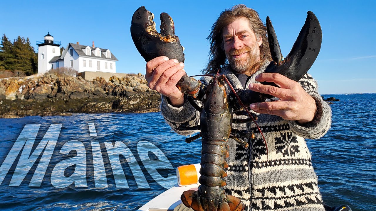 Greg's First Time on the Atlantic Ocean - Catch & Cook LOBSTER - YouTube