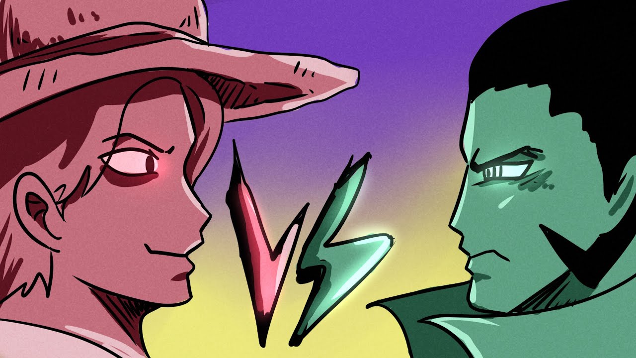 young Shanks vs young Mihawk fan animation - YouTube