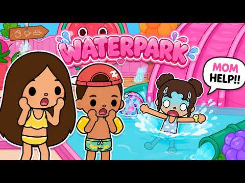 Family Trip To The WATERPARK! 👙 *ELLIE HAD AN ACCIDENT!* in Toca Life World