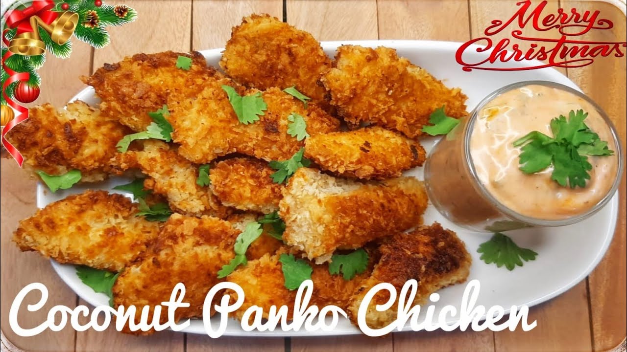 Coconut Panko Chicken/Christmas Special Recipe/Coconut Chicken Tenders ...