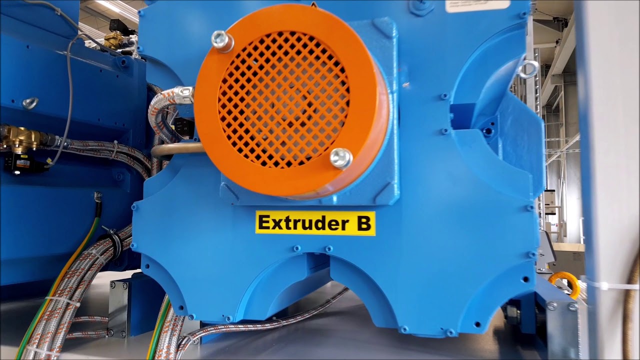 diamat PET extrusion run-through - YouTube