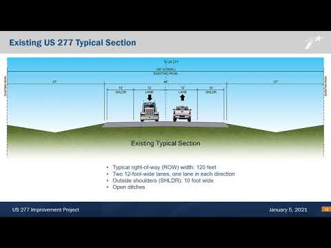US 277 Relief Route Virtual Public Meeting Presentation - YouTube