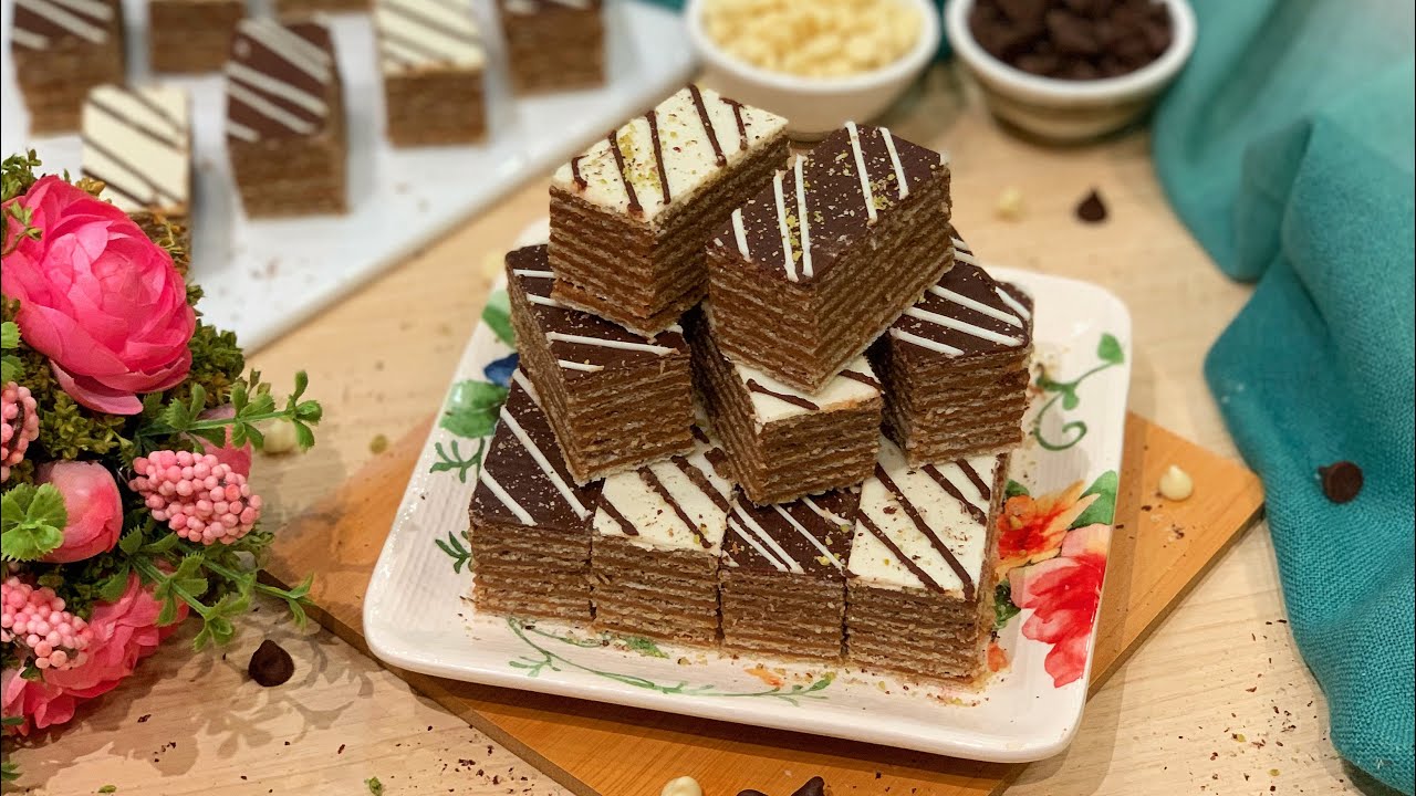 آموزش شیرینی میکادو(شیرینی عید) با تمام نکات | (Mikado Wafer (Persian ...