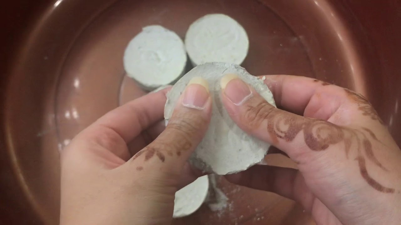 ASMR • Satisfying Crush Of Cement And Baby Powder • - YouTube