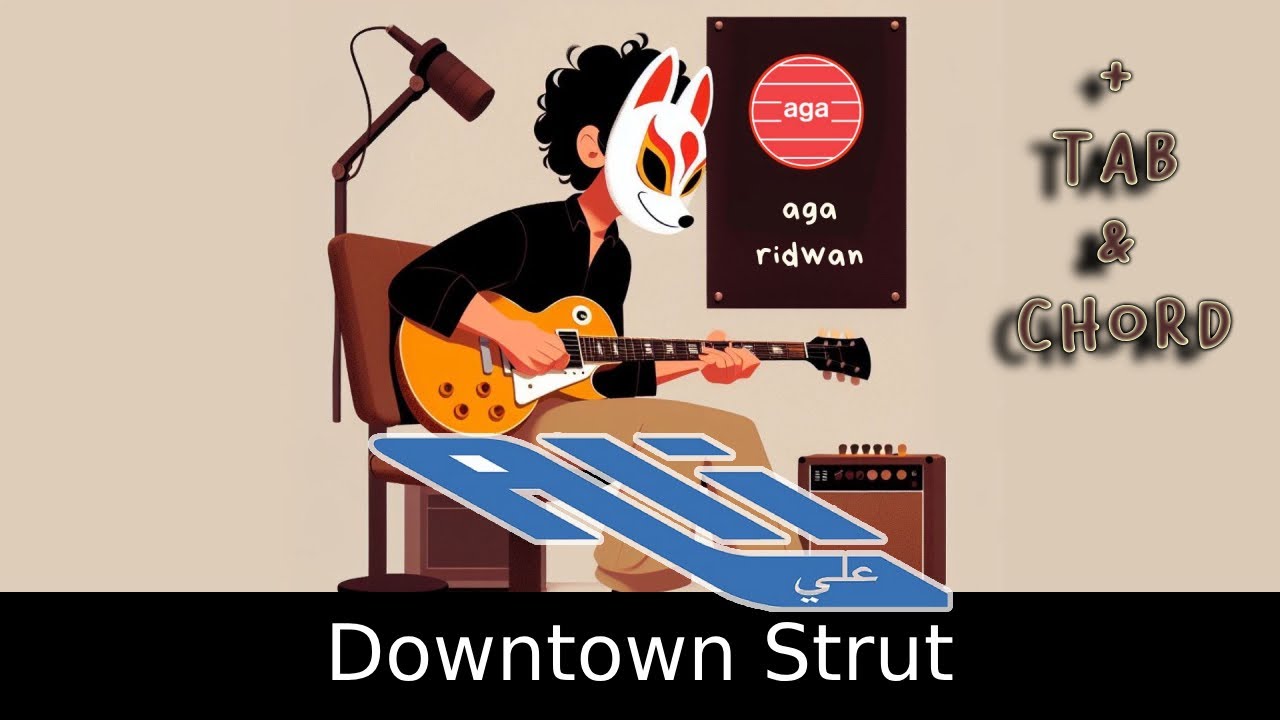 Tutorial Ali - Downtown Strut Gitar Chord Melody Tab Lirik - YouTube