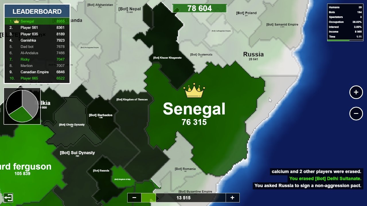 Territorial IO Winning Strategy! Satisfying! Territory Games io ...