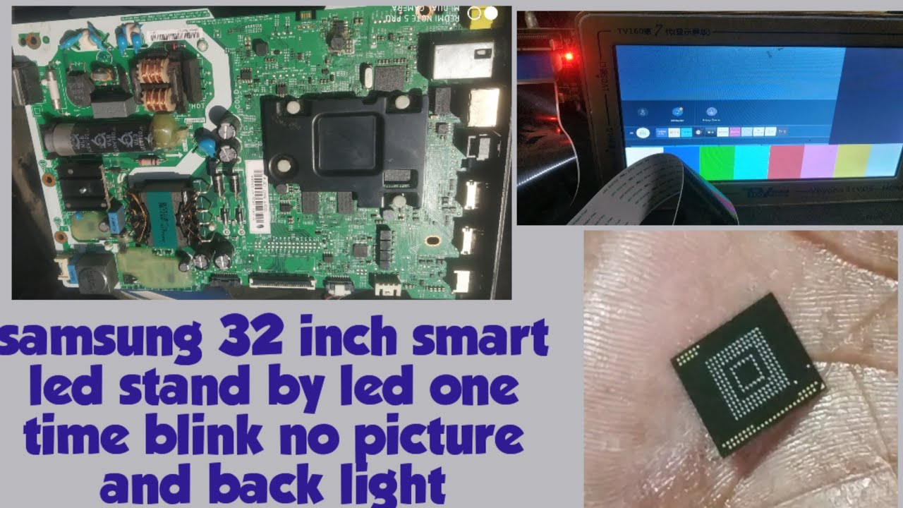 samsung smart led tv led one time blink.#on /off software update - YouTube