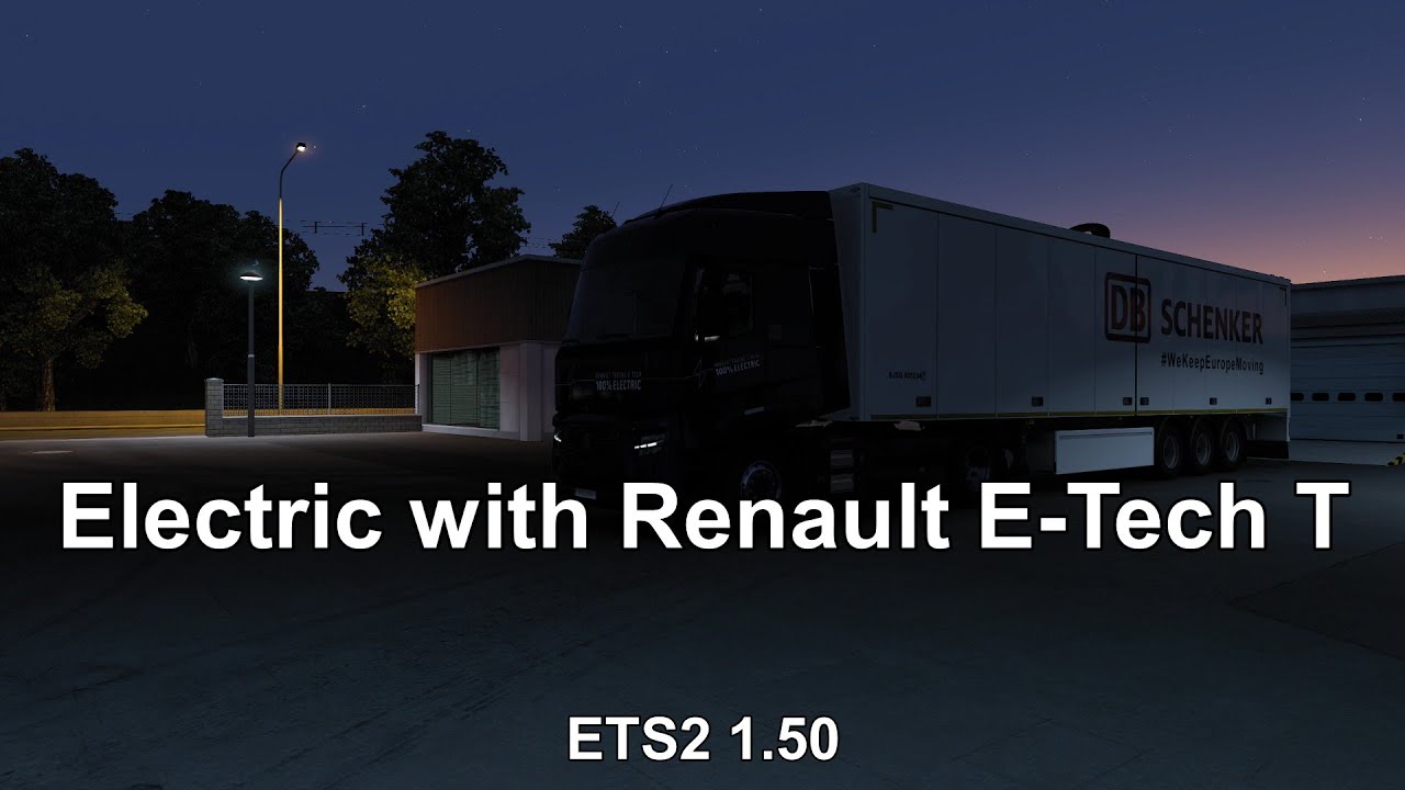 Electric drive with Renault E Tech T - ETS2 1.50 - YouTube