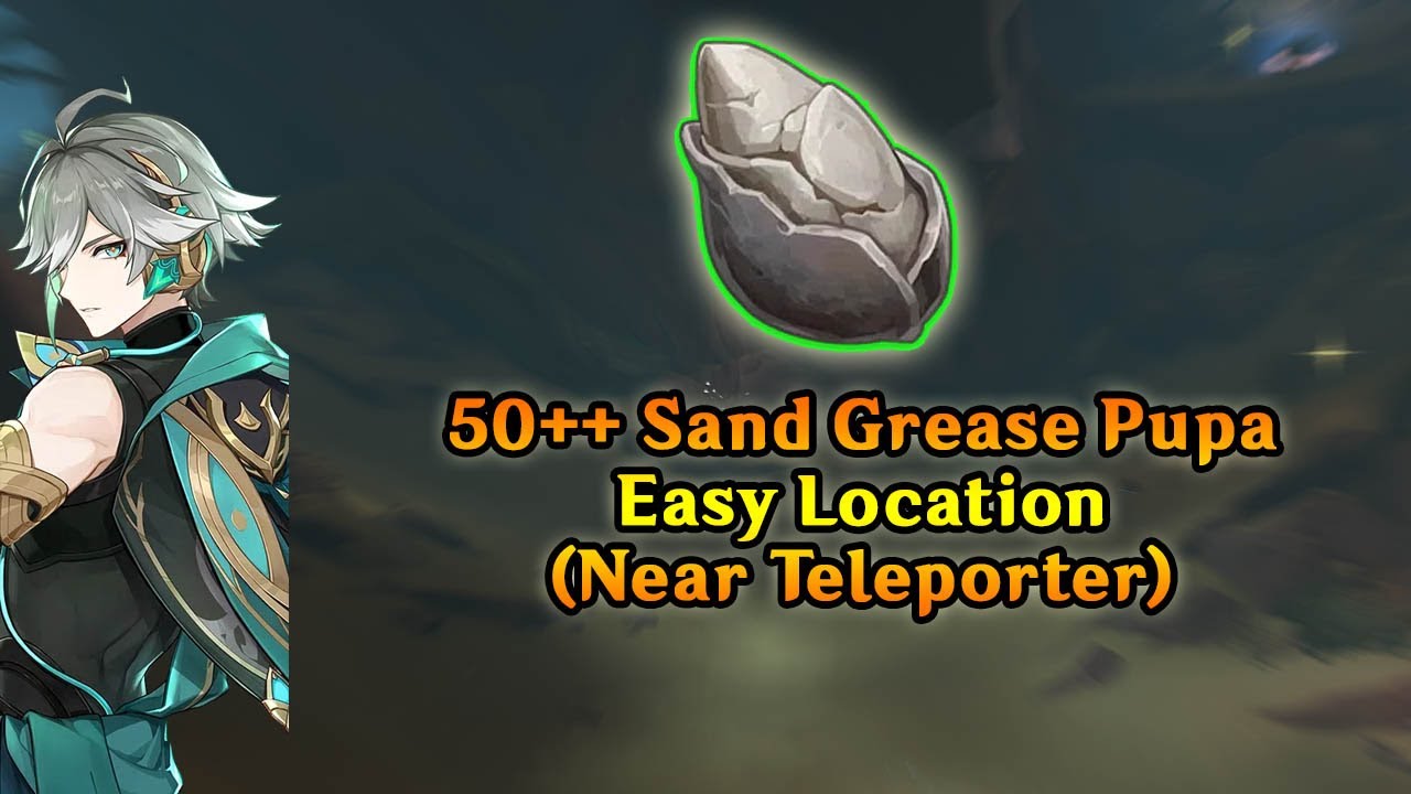 Genshin Impact Sand Grease Pupa Farming Location / Route - YouTube