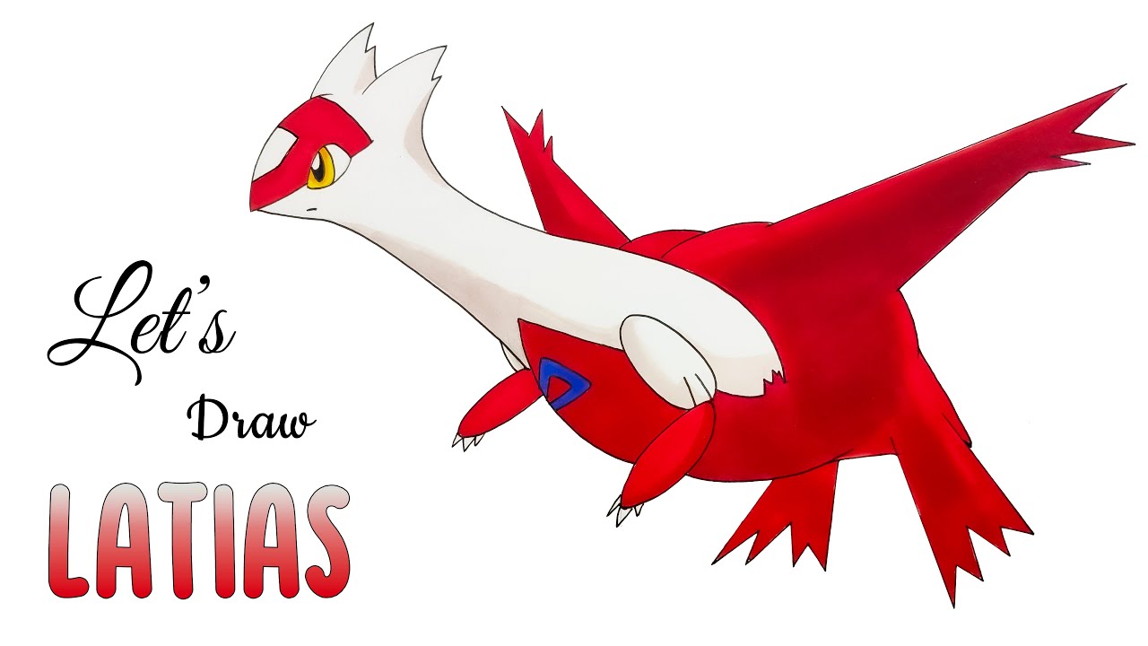 How to Draw and Color Pokemon | Latias | Step by Step Art Tutorial | 4K ...