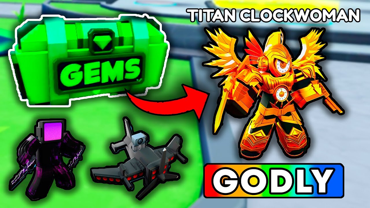 😱WOW!😵I GOT NEW GODLY CLOCKWOMAN FROM GEM CRATE!🥳 Skibidi Tower Defense ...