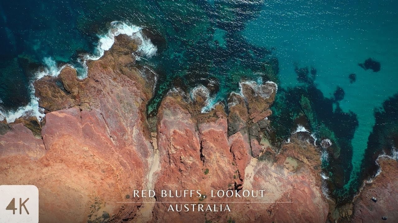 Aerial Journey Over Red Bluff Lookout, Australia! - YouTube