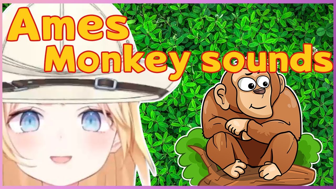 Ame makes some monkey noises! [Hololive EN] - YouTube