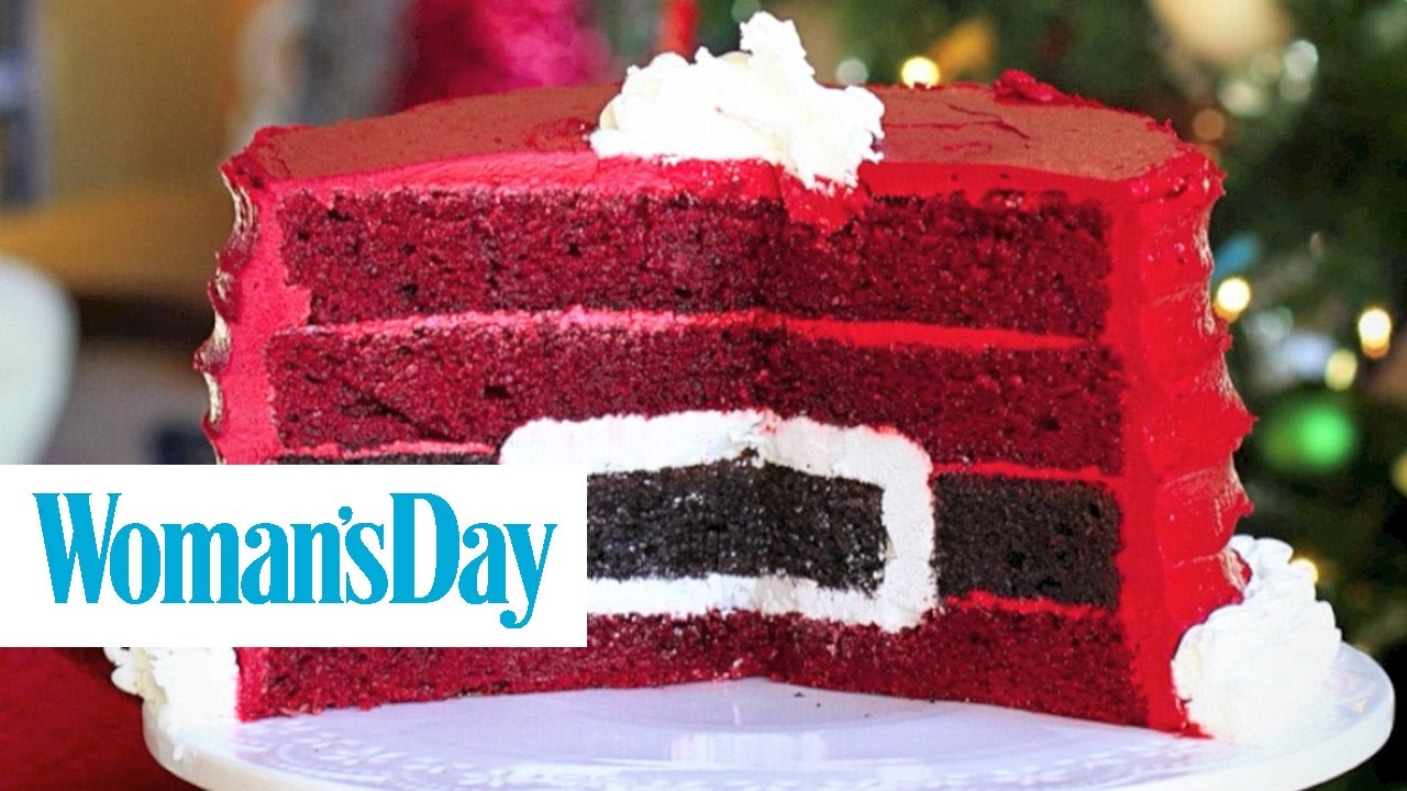 Santa’s Belt Surprise Inside Cake | Woman's Day - YouTube