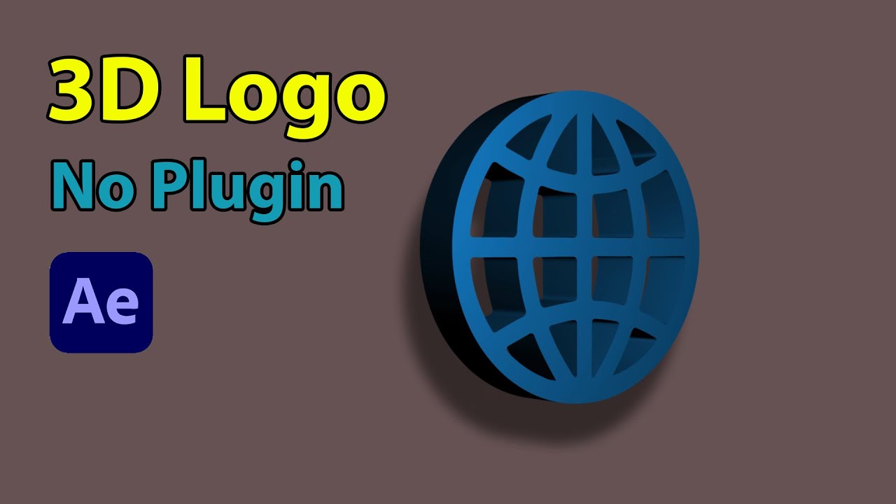 3D Rotating Logo Animation in After Effects | After effects Tutorial ...