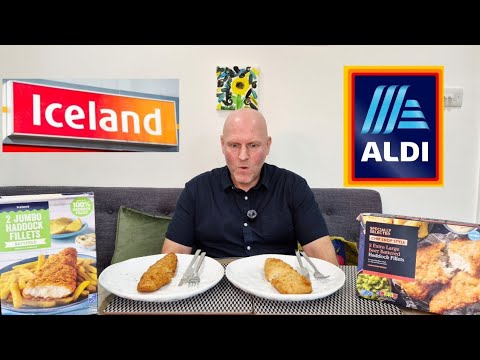 ICELAND V ALDI BATTERED HADDOCK! WHICH IS BEST??