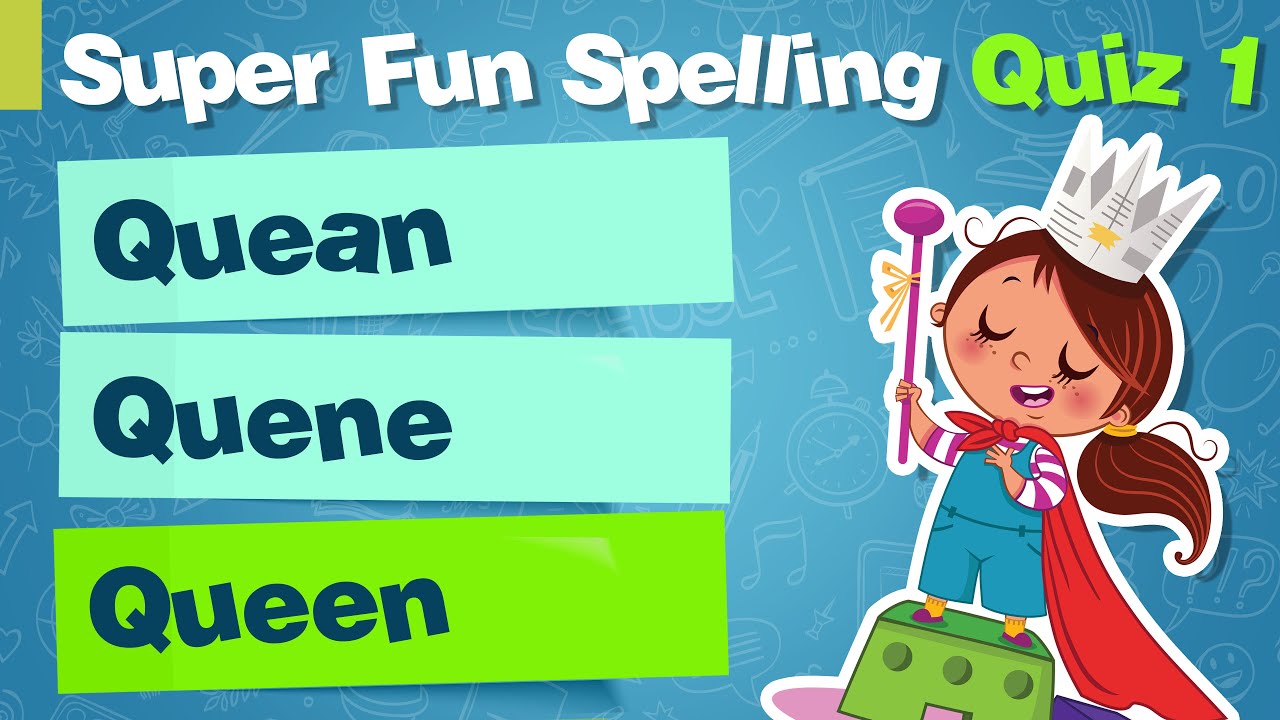 EQ English Quiz - Super Fun Spelling Quiz 1 - YouTube