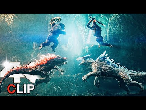 Godzilla X Kong : Hollow Earth Fight Scene (4K) | Godzilla X Kong : The ...