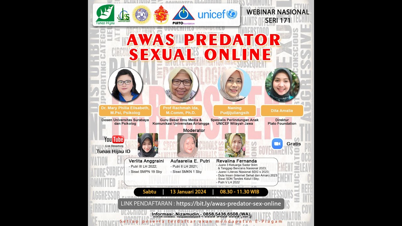 Webinar Nasional #171 "Awas Predator Sexual Online" - YouTube