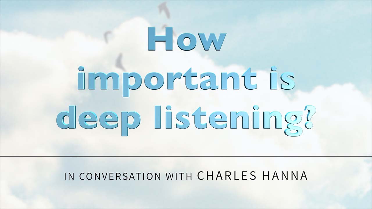 How important is deep listening? - YouTube
